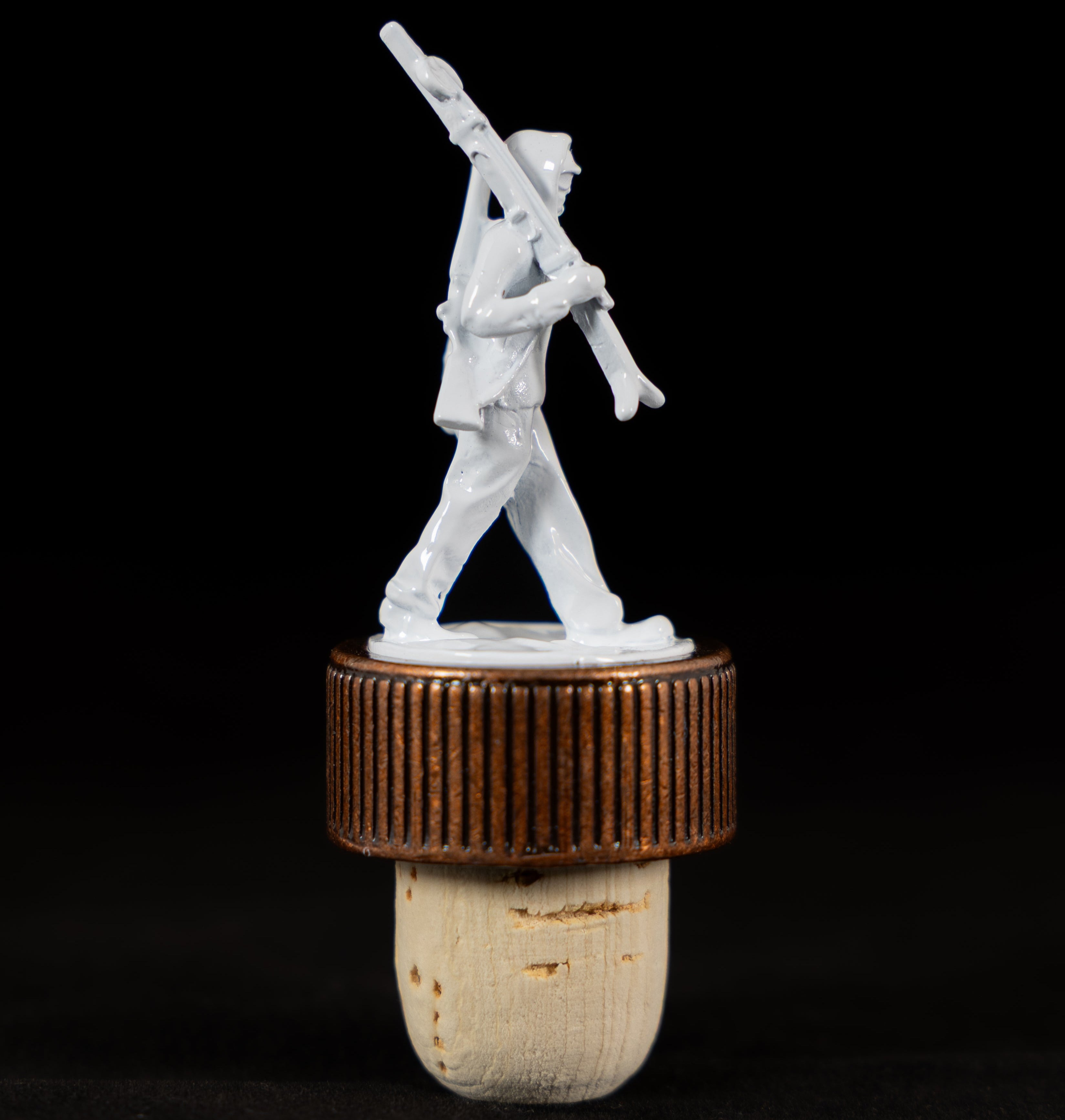 10th Mountain Whiskey Soldier Cork Bottle Topper for Rye, Potato Vodka